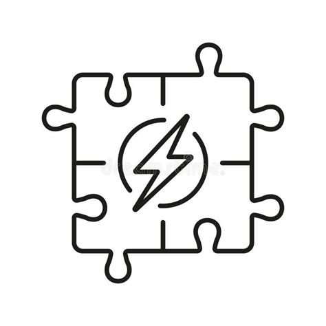 Puzzle Square Pieces Match Logic Combination Linear Pictogram