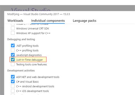 The Nullfactory Dont Forget To Install The Just In Time Debugger