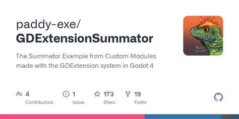 GitHub Paddy Exe GDExtensionSummator The Summator Example From