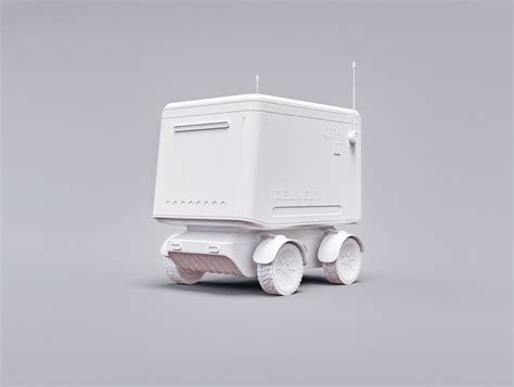 3d Model Delivery Robot V01 Vr Ar Low Poly Cgtrader