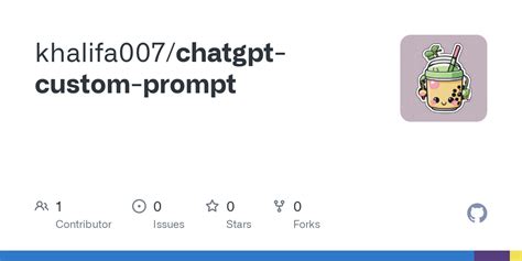 Github Khalifa Chatgpt Custom Prompt