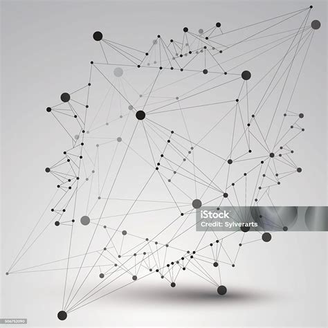 3 D 벡터 추상적임 기술 메시 형상 원근 기하 0명에 대한 스톡 벡터 아트 및 기타 이미지 0명 3차원 형태 건설 산업 Istock