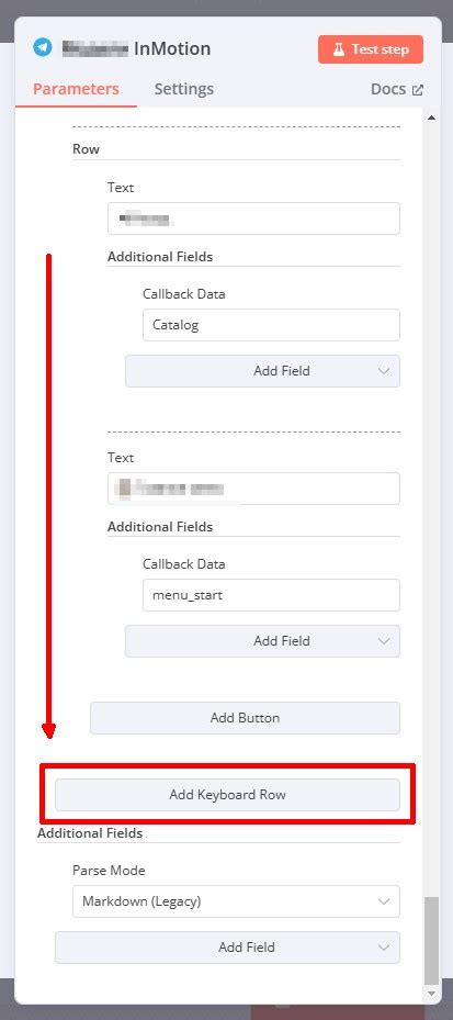 Unable To Raise Row In Inline Keyboard Telegram Questions N8n Community