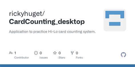 Github Rickyhugetcardcountingdesktop Application To Practice Hi Lo