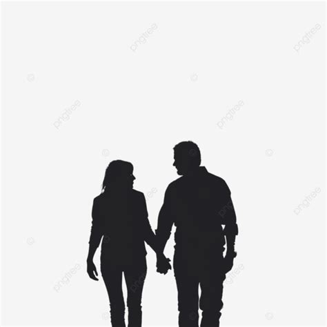 연결의 순간을 포착하는 손을 잡고 있는 커플의 실루엣 흑백 Svg 레이저 조각 커플 사랑 검은색 Png 일러스트 및 이미지 에 대한 무료 다운로드 Pngtree