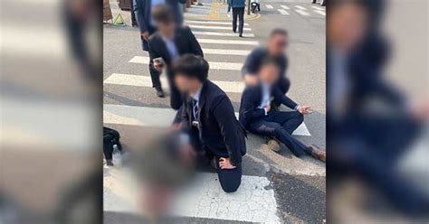 단독 용산 대통령실 앞에서 ‘흉기 난동제압 과정에서 경찰관 부상