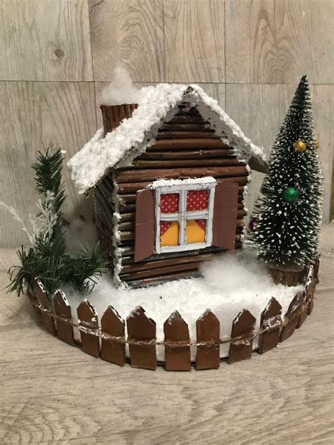 Diy Winter House Craft From Cardboard