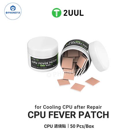 2uul Cpu Fever Patch Thermal Paste Ic Cooling Copper Sheet