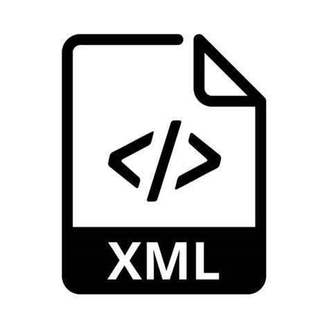 xml file logo grey xml file document icon download xml button icon