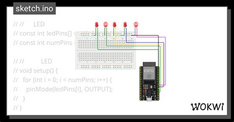 跑馬燈 Copy Wokwi Esp32 Stm32 Arduino Simulator