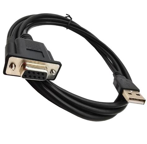 USB To RS232 Serial Adapter USB A Male To DB9 Pin Female Serial Converter Cable