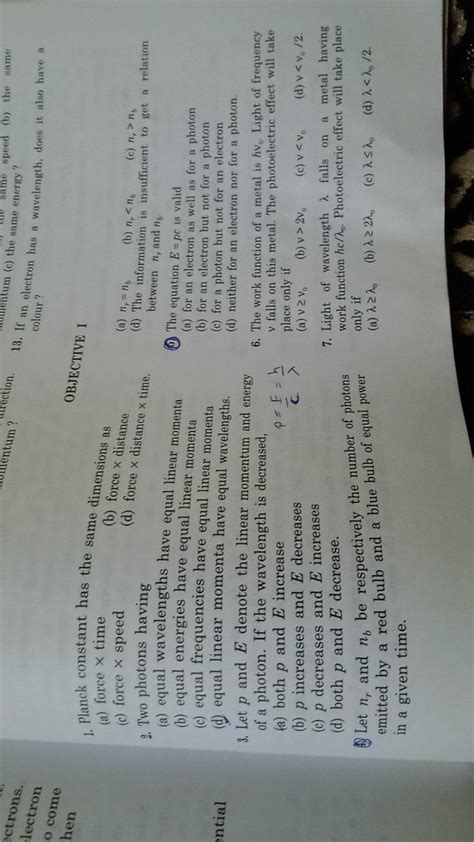 The Work Function Of A Metal Is Hv0 Light Of Frequency Filo