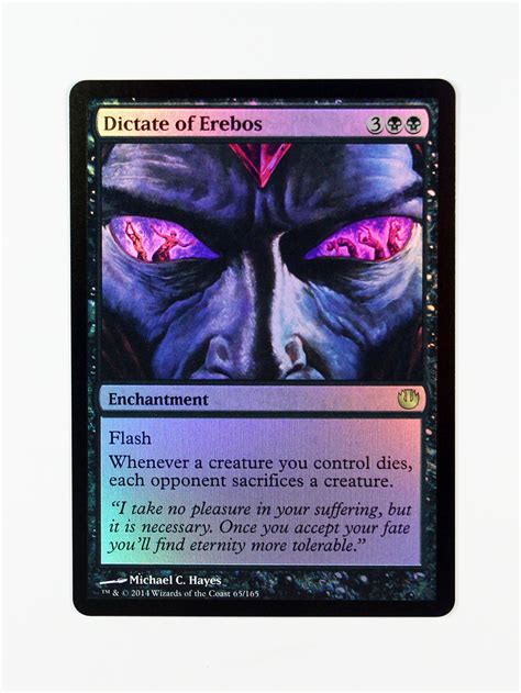 Dictate Of Erebos Foil From Journey Into Nyx Jou Mtg Proxy Magic