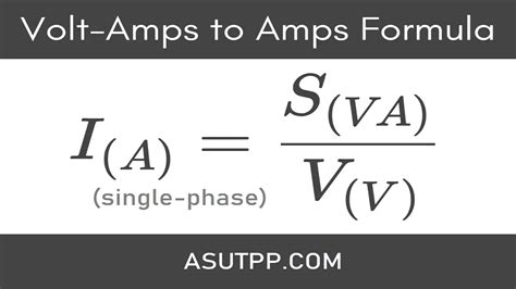 Volt Amps VA To Amps A Conversion Calculator Asutpp