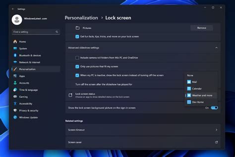 Экран блокировки Windows 11 получит интеграцию с Msn и виджеты