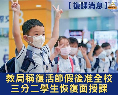 【復課消息】教局稱復活節假後准全校三分二學生恢復面授課