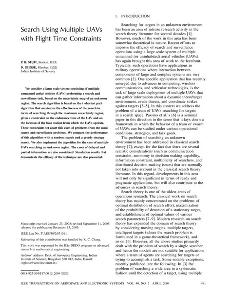 pdf search using multiple uavs with flight time constraints