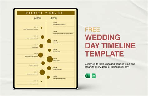 Wedding Timeline Template Excel Free