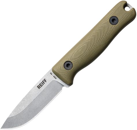 Reiff Knives F3 Edc Od Green G10 Cpm Magnacut Fixed Blade Knife W