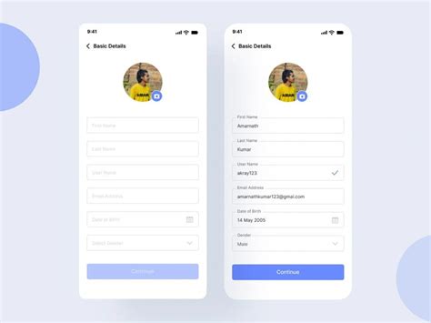 Add Profile Details Mobile Ui Jagannath Ray