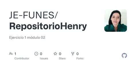 Github Je Funes Repositoriohenry Ejercicio M Dulo
