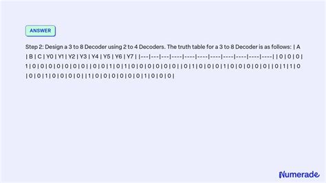 Solved Design 4 To 16 Decoder Using 3 To 8 Decoder Constructed Using 2