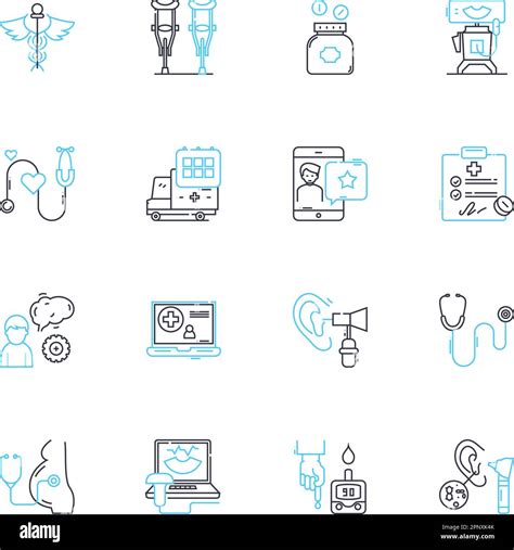 Educational Support Linear Icons Set Tutoring Mentoring Coaching