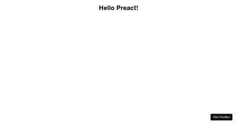 Preact Ts Customize Cra Codesandbox
