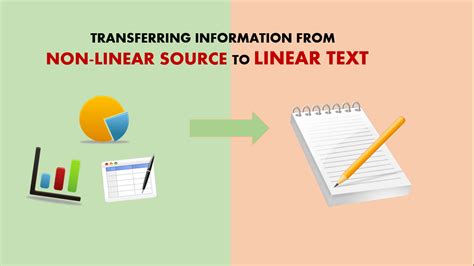 Transferring Information From Non Linear Source To Linear Text 12th