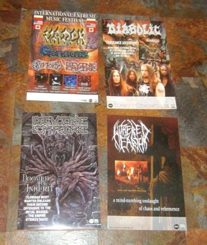 Cryptopsy Gorguts Divine Empire Diabolic Withered Earth Vader 4 Poster
