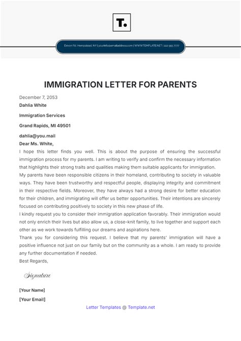 Free Proof Of Relationship Letter For Immigration Template To Edit Online