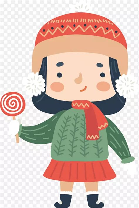 手绘可爱呆萌女孩子png图片素材下载 图片编号7257751 png素材网