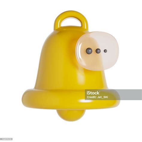 텍스트 거품이 있는 양식화된 알림 벨 아이콘입니다 노란색 경고 기호 3d 렌더링 개념에 대한 스톡 사진 및 기타 이미지 개념 개념 기호 노랑 Istock