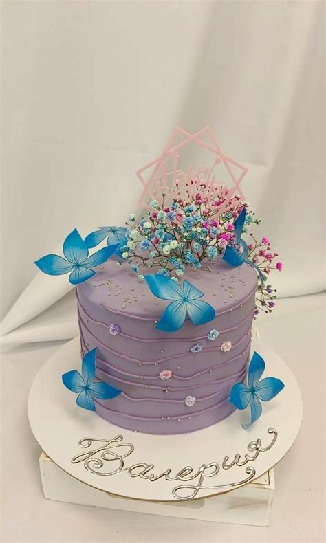 Фиолетовый Торт Торт Дизайнерские торты Техники украшения торта