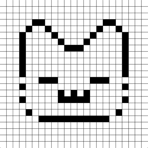 Cat Pixels Crochet Pattern 1 Pixel Crochet Pixel Art Pixel Art Pattern