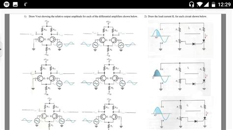 Solved Draw Vout Showing The Relative Output Amplitude For