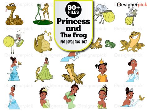 Princess And The Frog Svg Bundle Best Quality Design Bundle