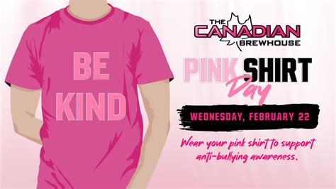Pink Shirt Day 2023 The Canadian Brewhouse