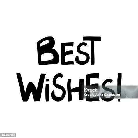 행운을 빌며 겨울 방학 견적 현대 스칸디나비아 스타일로 귀여운 손으로 그린 글자 흰색 배경에 격리 벡터 스톡 일러스트레이션입니다 1위에 대한 스톡 벡터 아트 및 기타 이미지