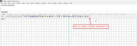 How To Remove Toolbar Separators In Rhino 8 Rhino For Windows