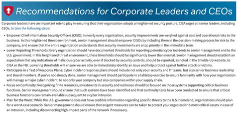Threat Level Cisa Shields Up Framework By William Parks