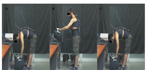 The Volunteers Performed A Symmetric Stoop Lifting In The Sagittal Download Scientific Diagram