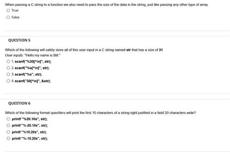 solved question 1 char str[30] {0} declares a c string