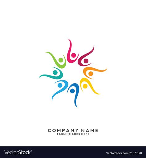 People Community Creative Hub Social Connection Vector Image