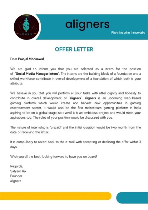Pranjal Modanwal On Linkedin Connection Aligners Internship Opportunity Thankyou