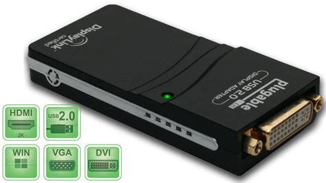 Plugable Usb 20 To Vga Dvi Hdmi Video Graphics Adapter Ferisgraphics