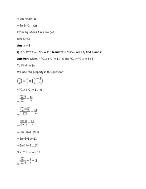 Rs Aggarwal Solutions For 11th Class Maths Chapter 9 Combinations