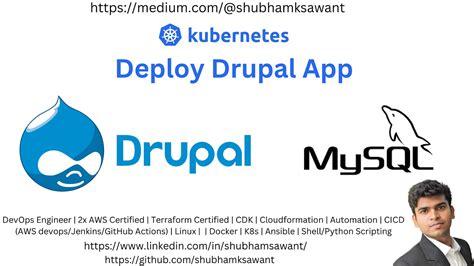 Deploy Drupal App On Kubernetes We Need To Deploy A Drupal Application