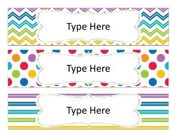 Drawer Labels Editable Set By Inspired Owl S Corner TpT