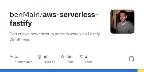 Github Benmainaws Serverless Fastify Port Of Aws Serverless Express